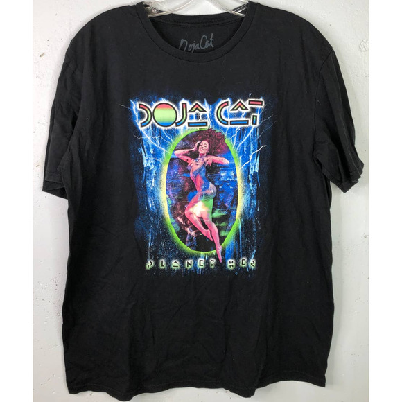 dojacat | Tops | Doja Cat Planet Her Black Tshirt Sz L | Poshmark